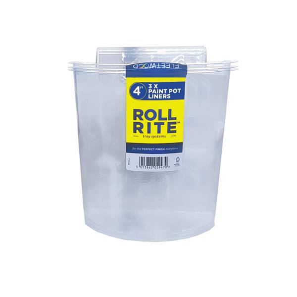 Fleetwood 4" Roll Rite Paint Pot Liners 3Pk – Burkes of Rathnew