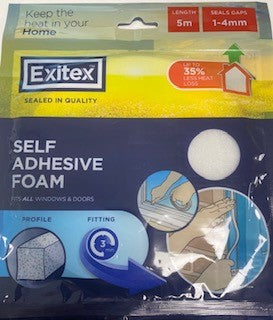 Exitex Self Adhesive Foam – Burkes of Rathnew